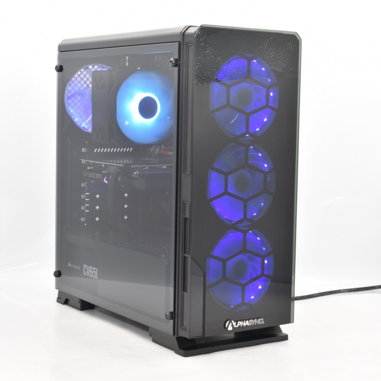 Refurbished AlphaSync Gaming PC. AMD Ryzen 5 5600X. 16GB. 500GB SSD. 2TB HDD. RTX3060 Ti 8GB